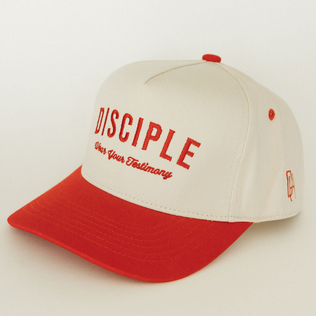 Disciple Wear Your Testimony - Bone & Red – Disciple Habit